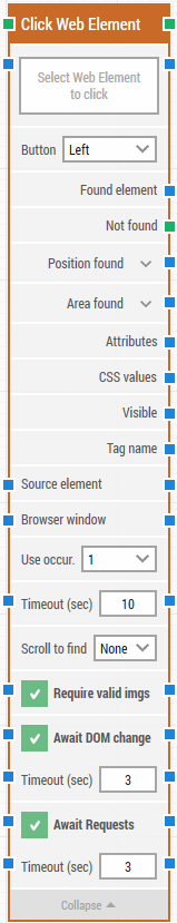Click Web Element The Web Building Blocks Leapwork